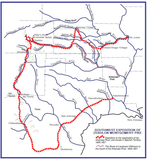 Modern Maps of Pike's Route - Pike National Historic Trail Association